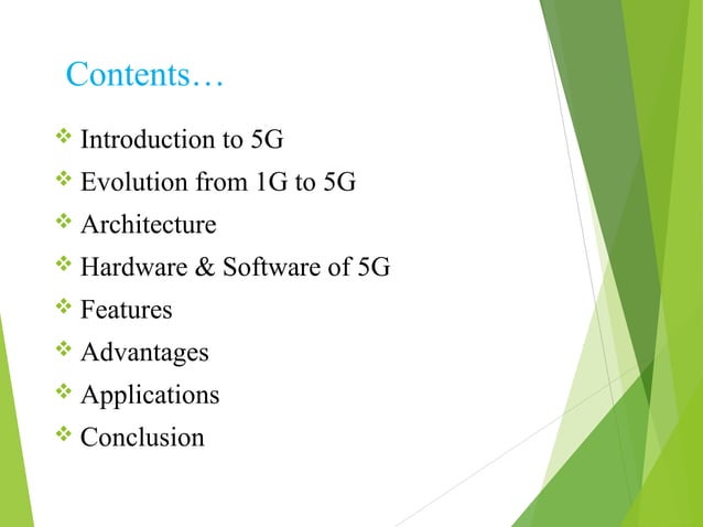 Powerpoint presentation on 5G wireless technology | PPT