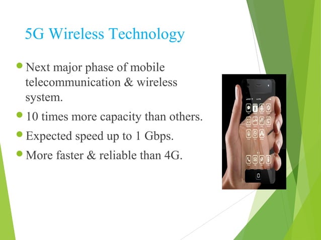 Powerpoint presentation on 5G wireless technology | PPT