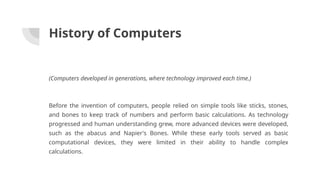 Computer History, Software, Hardware, Classification & Computer Input ...