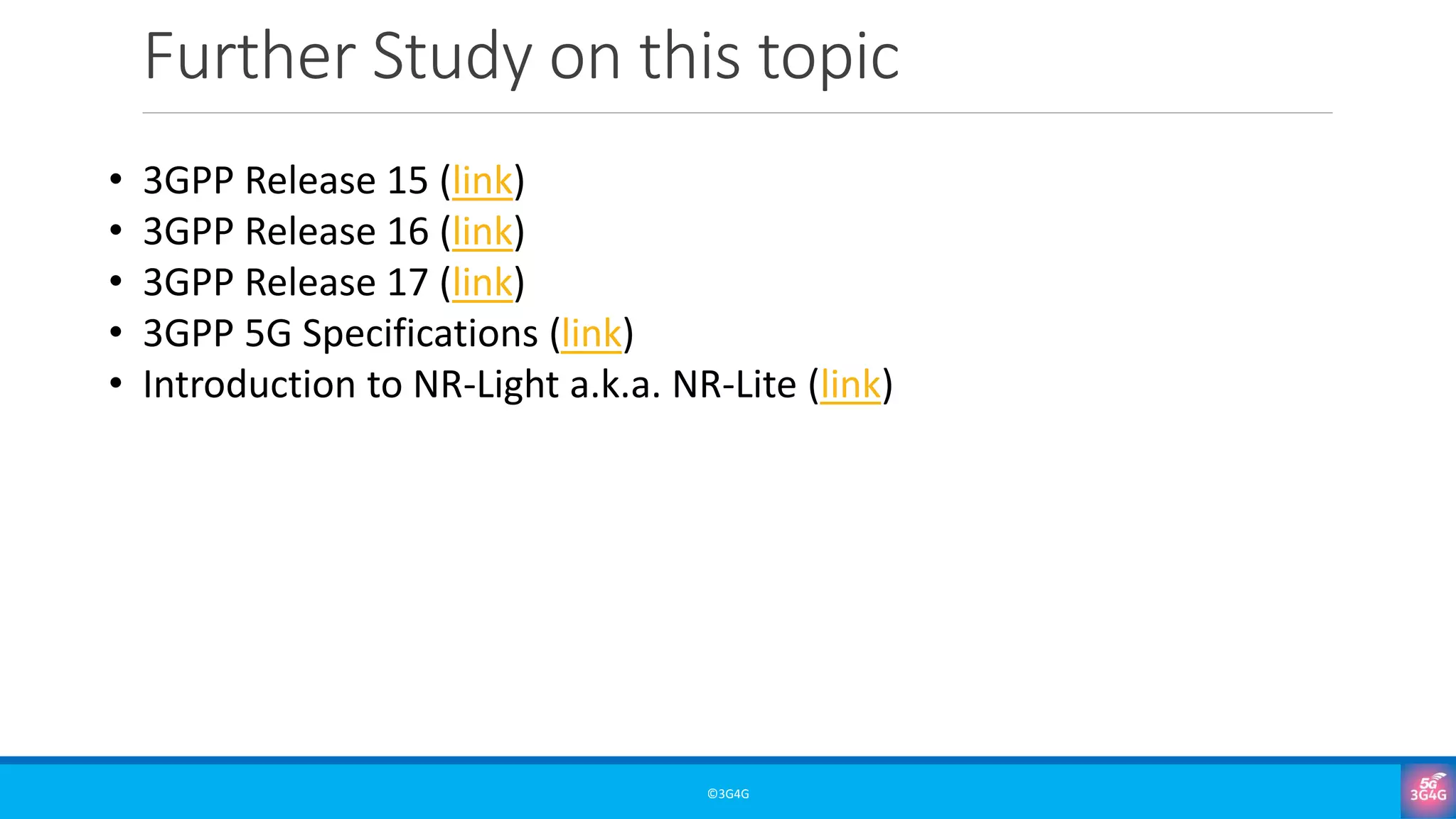Part 7: 3GPP Roadmap - 5G for Absolute Beginners | PPT