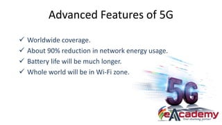 5G Advanced Features | PPTX | Computer Networking | Computing