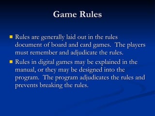 Game Rules | PPT