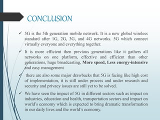 5G and its on globalization | PPT