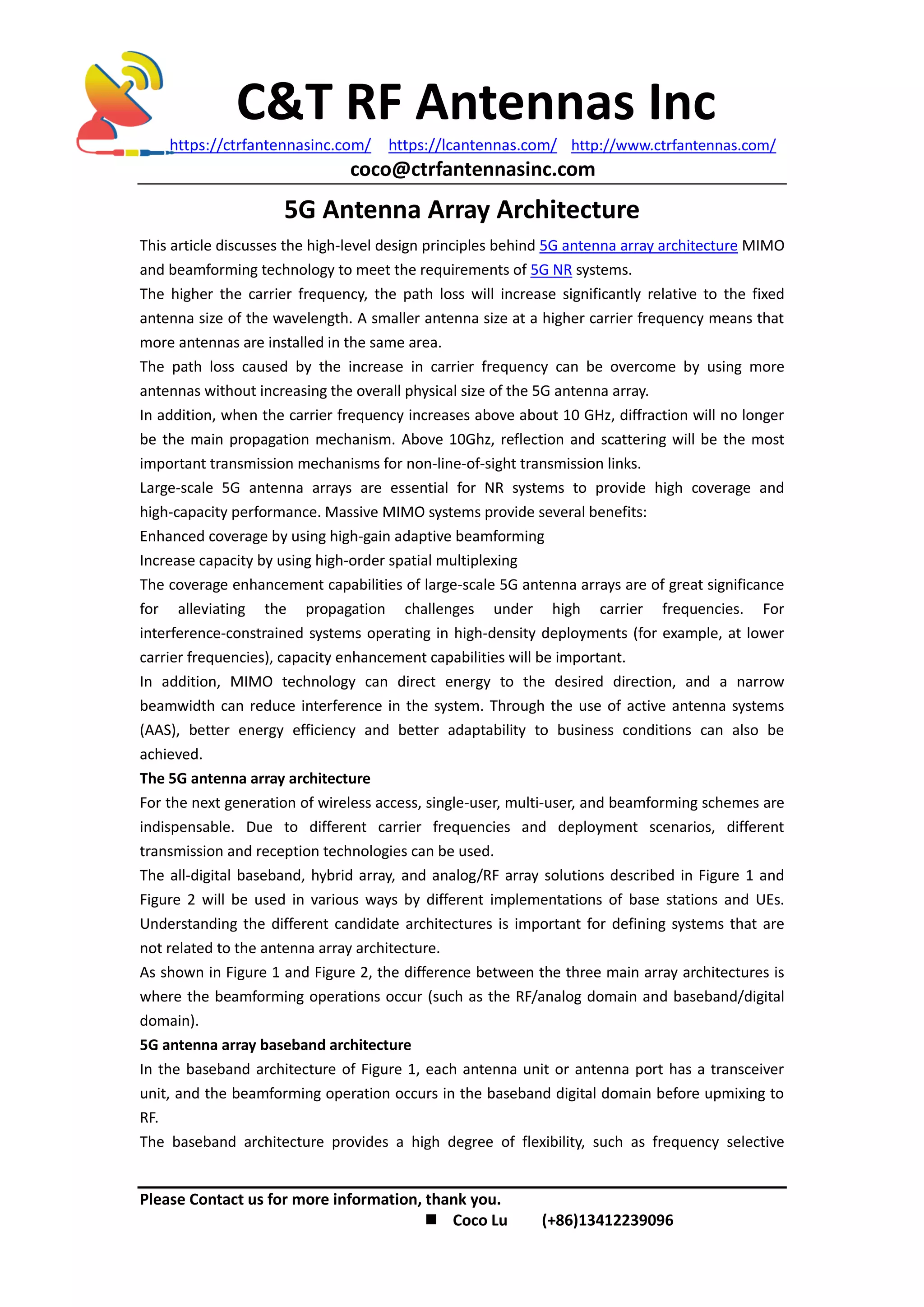 5G antenna array architecture | PDF | Digital Audio | Computer Software ...