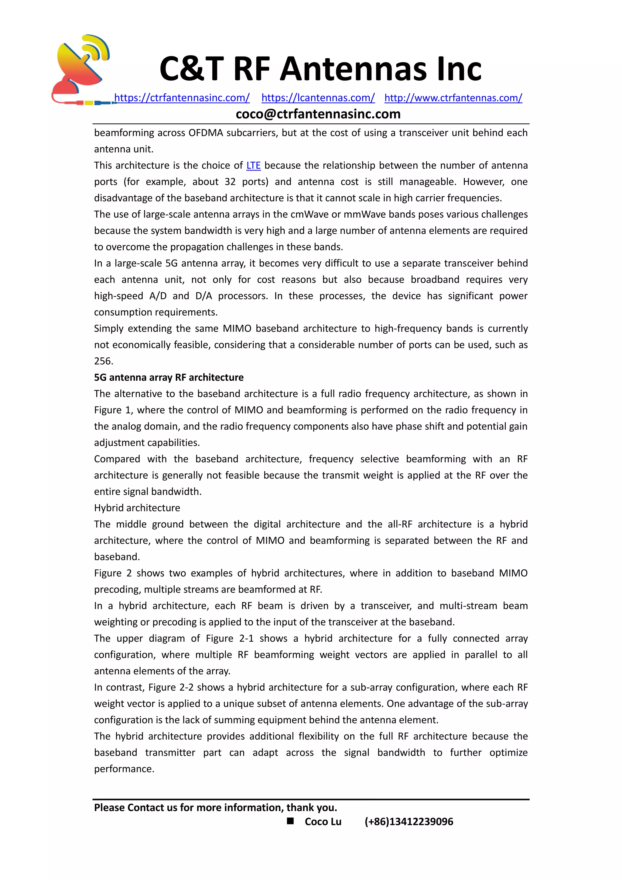 5G antenna array architecture | PDF | Digital Audio | Computer Software ...