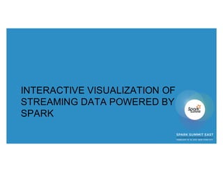 Interactive Visualization of Streaming Data Powered by Spark by Ruhollah Farchtchi | PPT