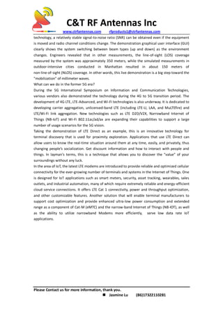 5g, creating everything connection architecture - C&T RF Antennas Inc | PDF