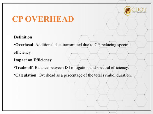 4G/5G COMMUNICATION NETWORKS OFDM ADVANCED (CYCLIC PREFIX) | PPT