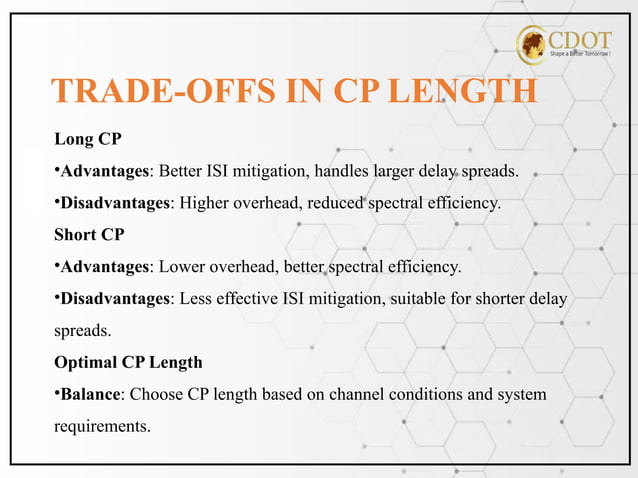 4G/5G COMMUNICATION NETWORKS OFDM ADVANCED (CYCLIC PREFIX) | PPT