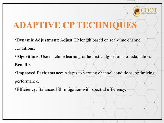 4G/5G COMMUNICATION NETWORKS OFDM ADVANCED (CYCLIC PREFIX) | PPT