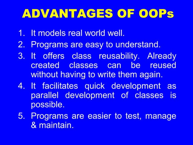 General OOP Concepts | PPT | Programming Languages | Computing
