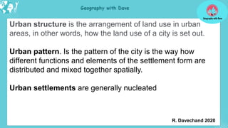 5 Geography Grade 12 Urban structure and patterns - Models of Urban ...
