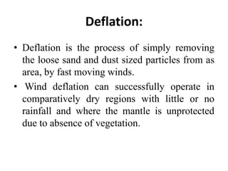 Geological work of natural agencies like wind | PPTX