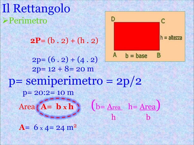 Geometria - quadrato rettangolo triangolo cerchio teorema pitagora | PPT