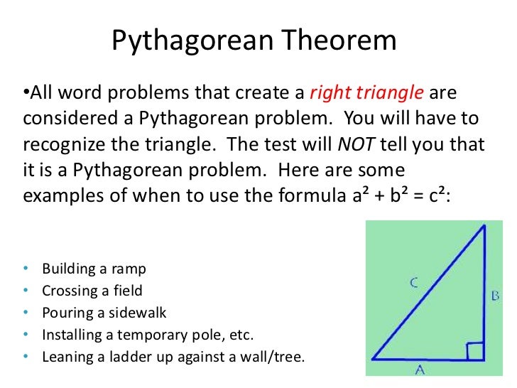 5 Geometry Pythagorean Theorem
