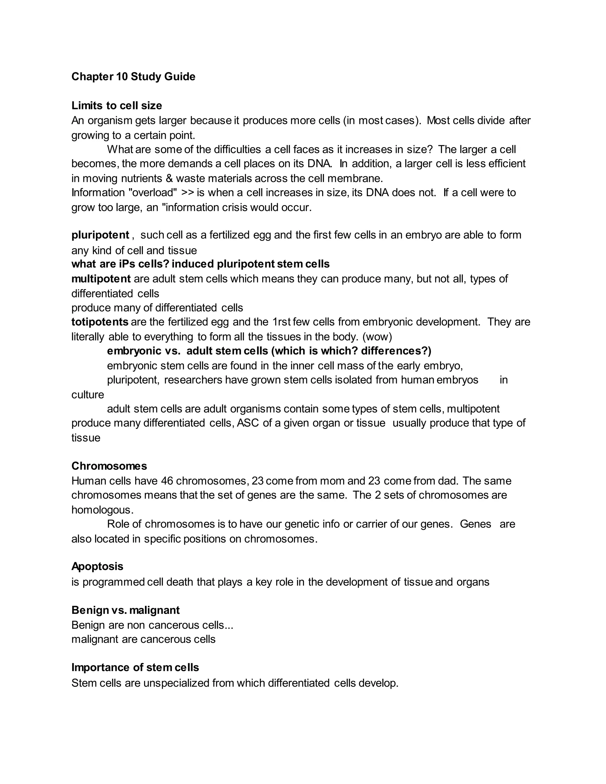 Biology Finals Study Guide | DOCX