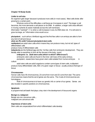 Biology Finals Study Guide | DOCX