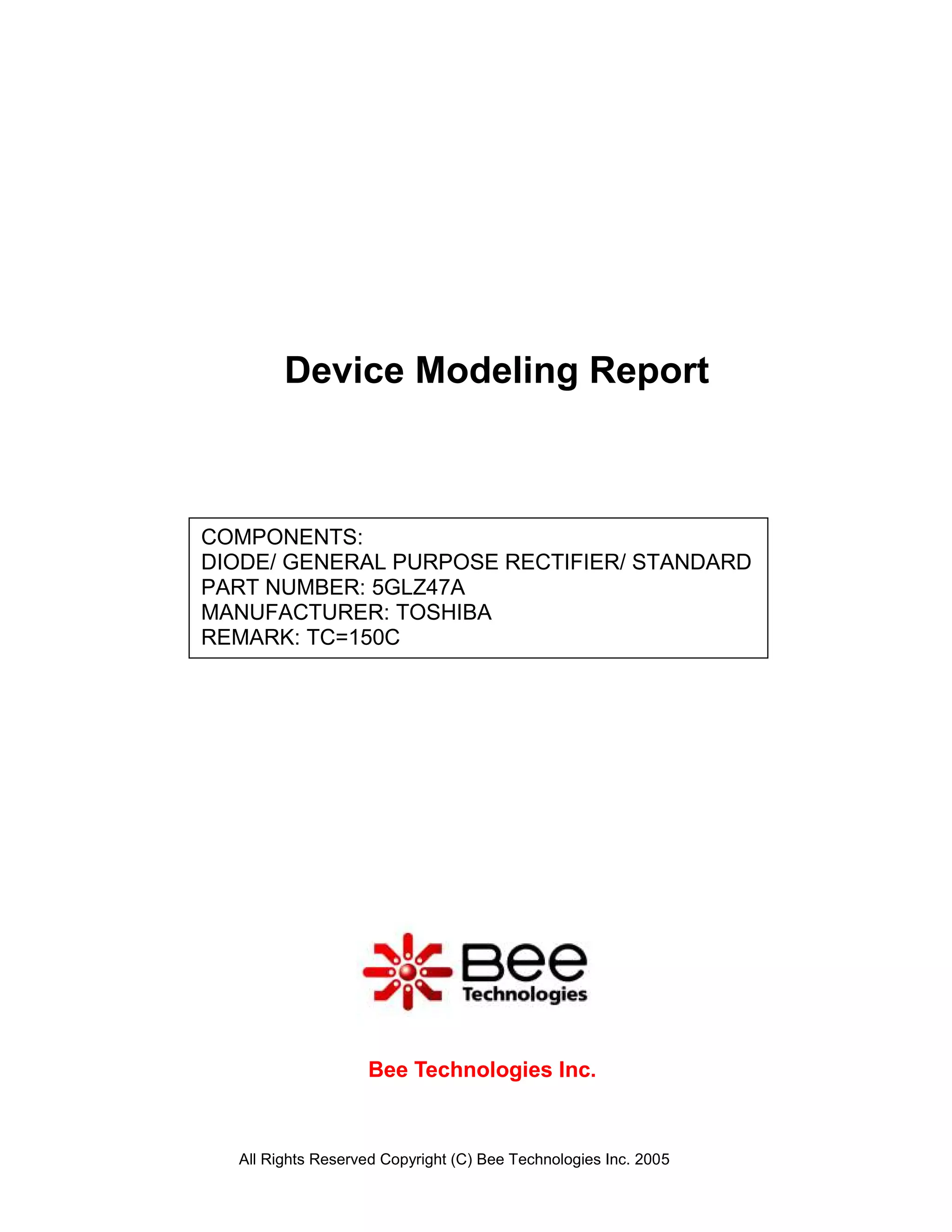 5GLZ47A 150C PSpice Model (Free SPICE Model) | PDF