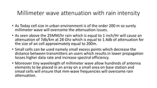 5 G millimeterwave | PPTX | Computer Networking | Computing