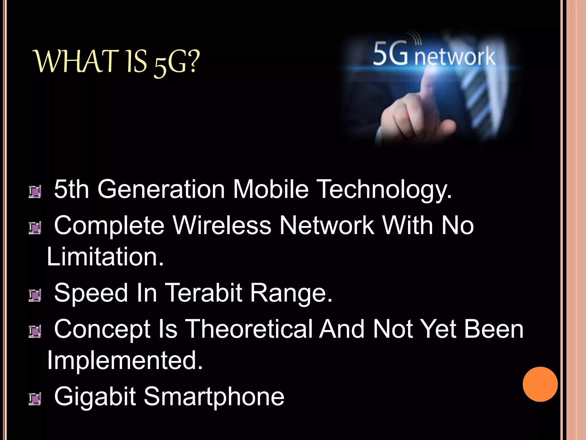 5g wireless technology | PPTX