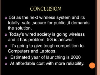 5g wireless technology | PPTX