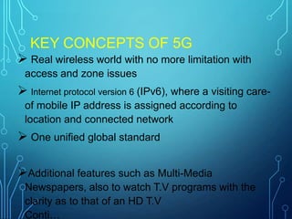 5 g mobile technologies | PPTX