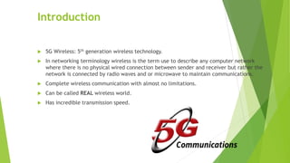 5 g mobile technology | PPTX