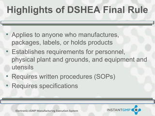 Instant GMP Compliance Series -Better Compliance through Master ...