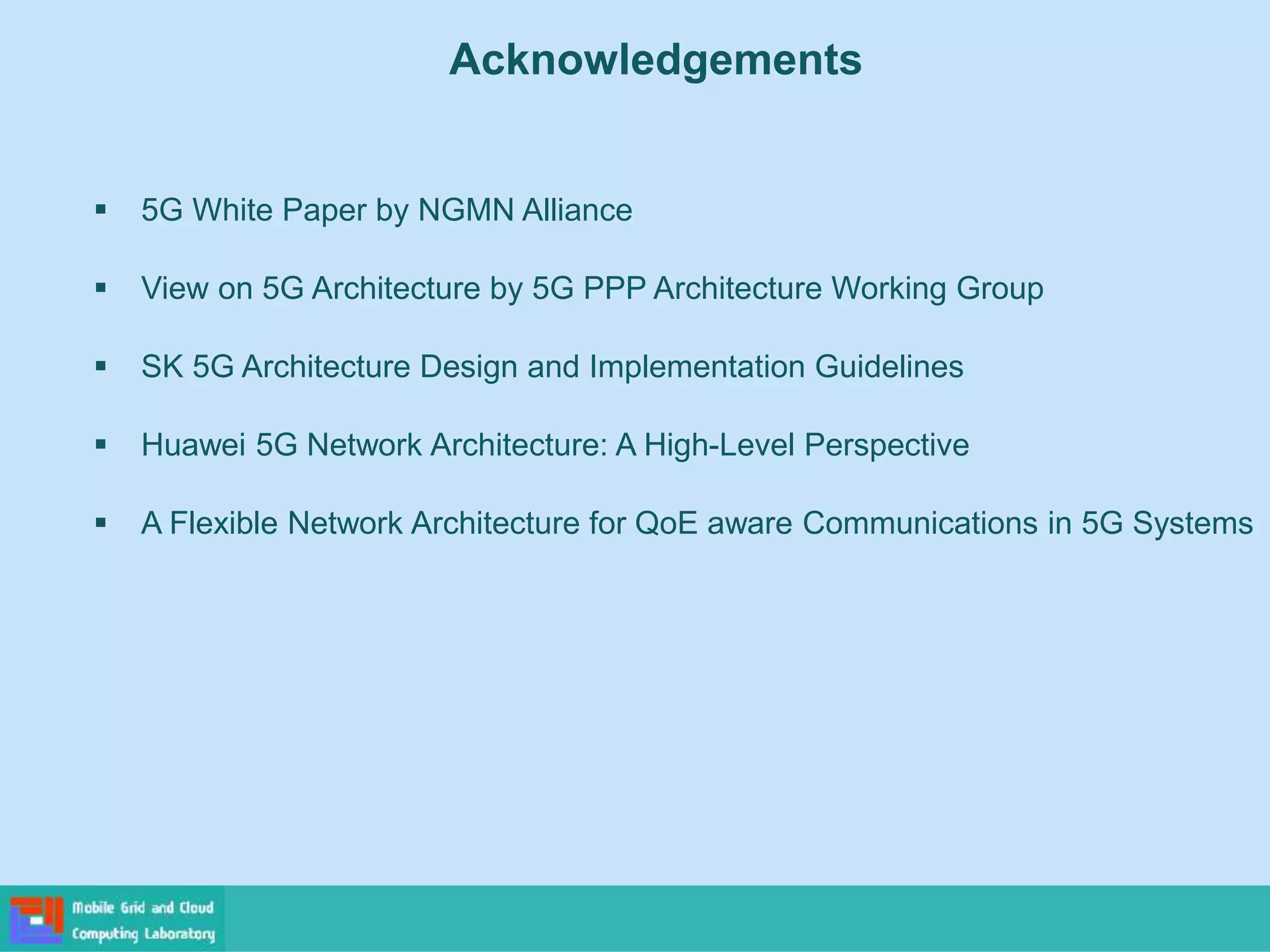 5G Network: Requirements, Design Principles, Architectures, and ...