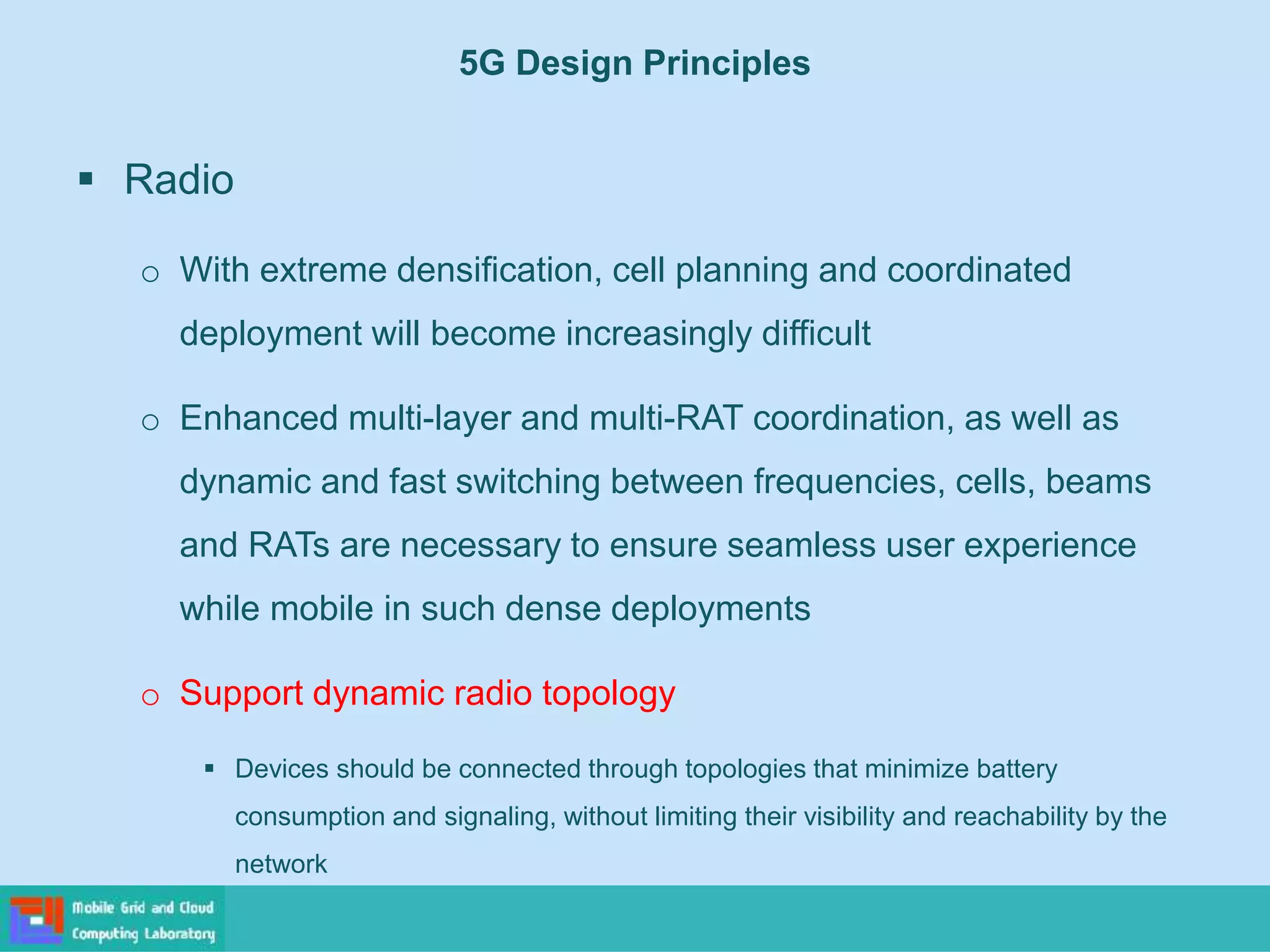 5G Network: Requirements, Design Principles, Architectures, and ...