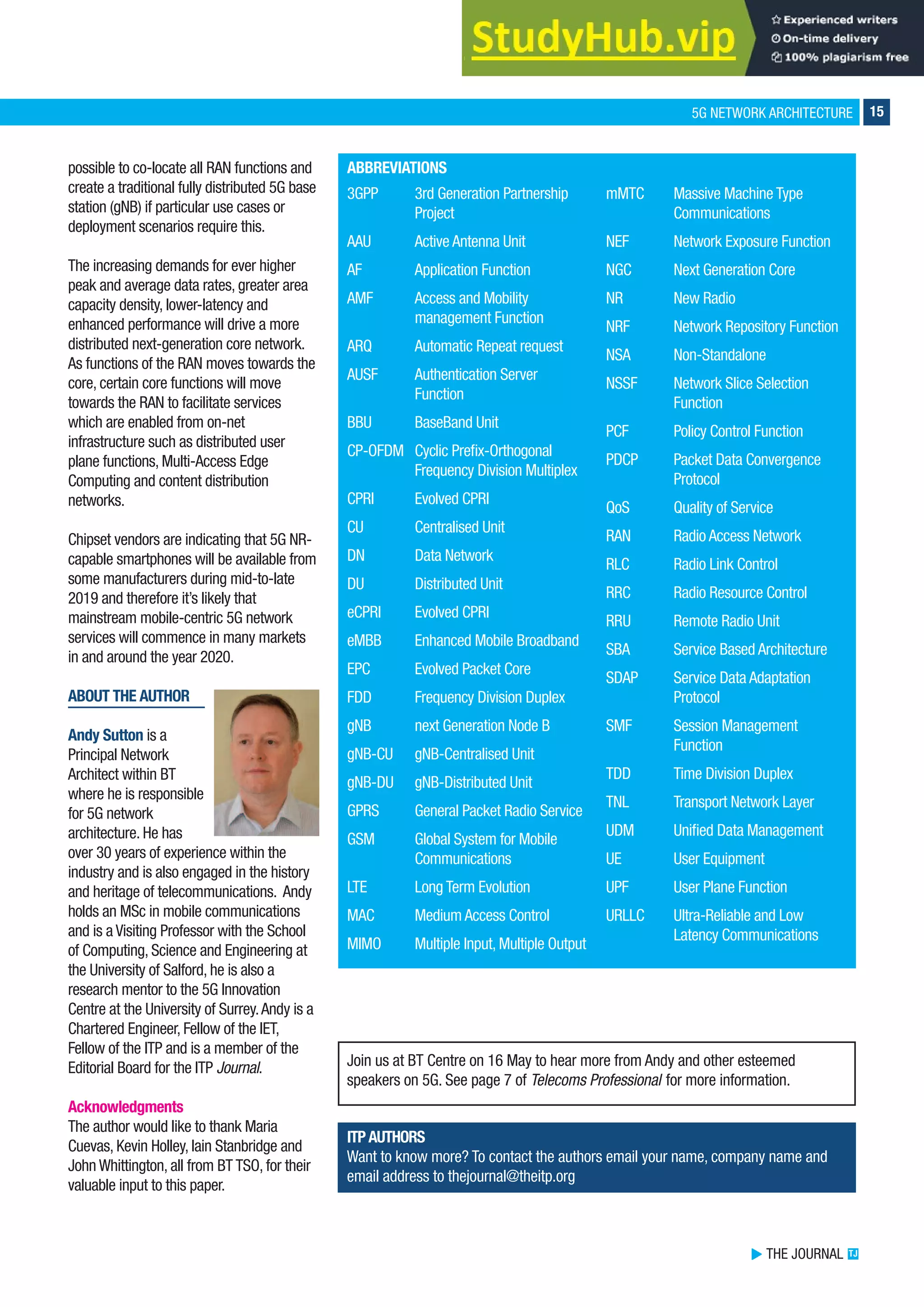 5G Network Architecture | PDF