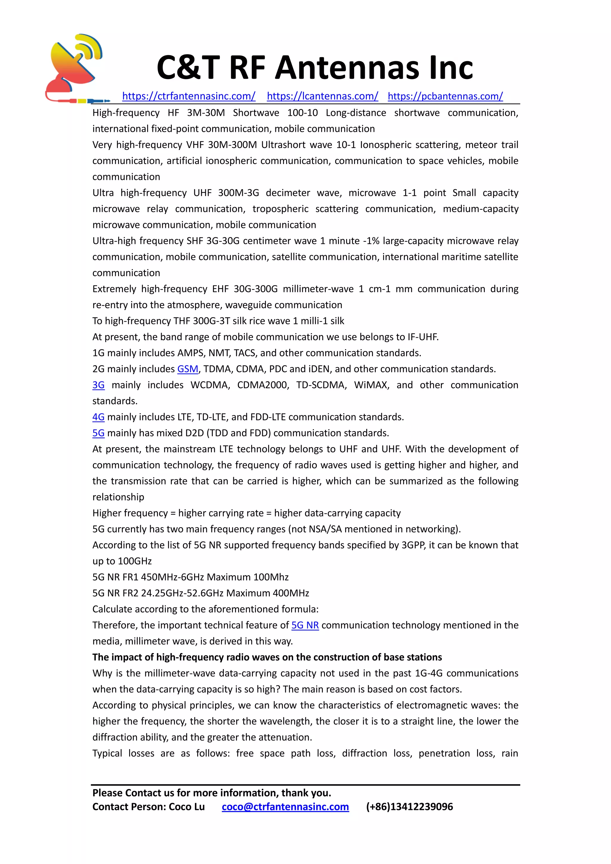 5G NR Communication Technology And Characteristics | PDF