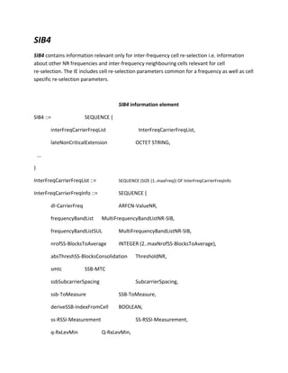 5G NR MIB and SIBs | PDF