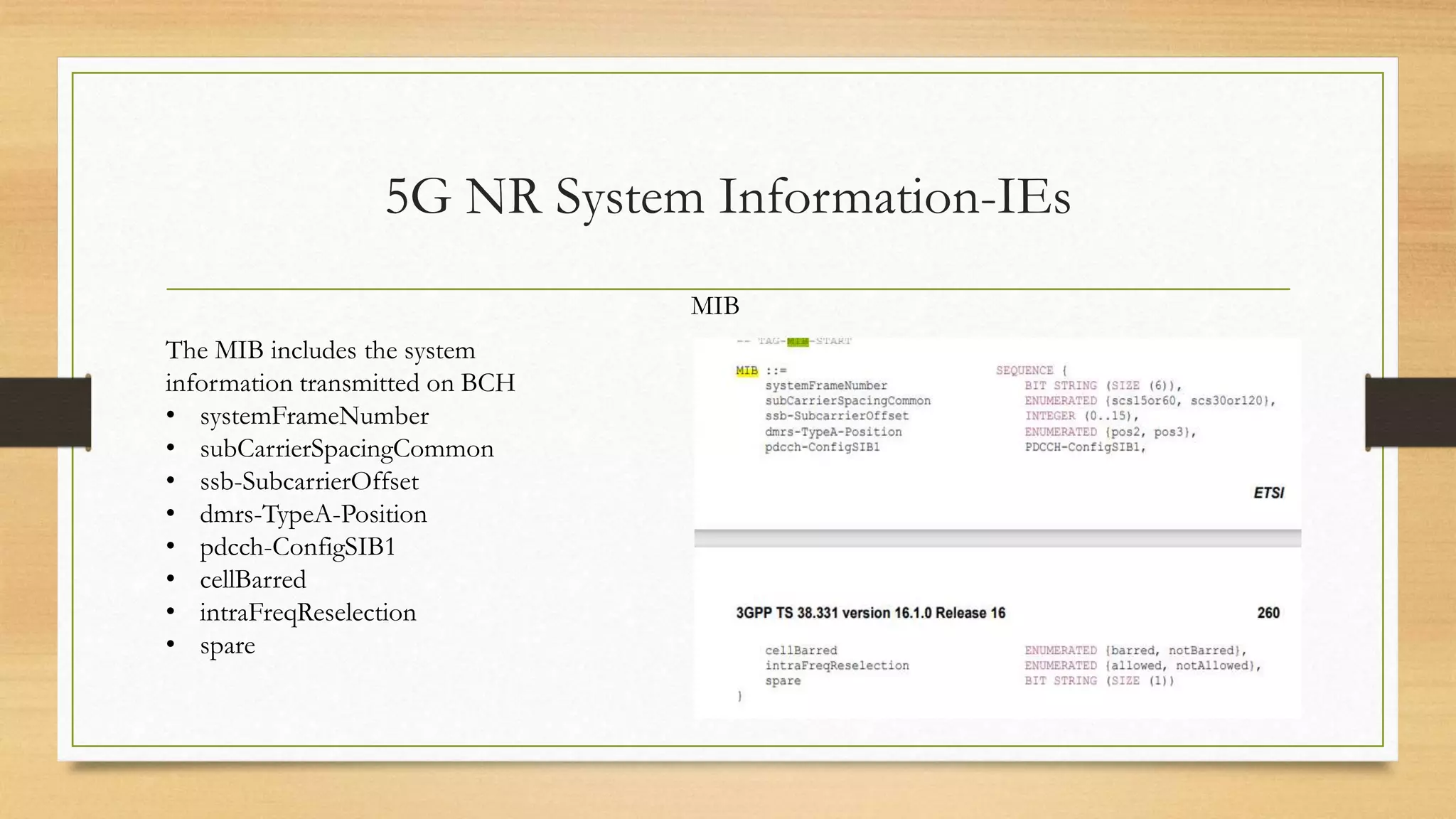 5G NR System Information | PPTX