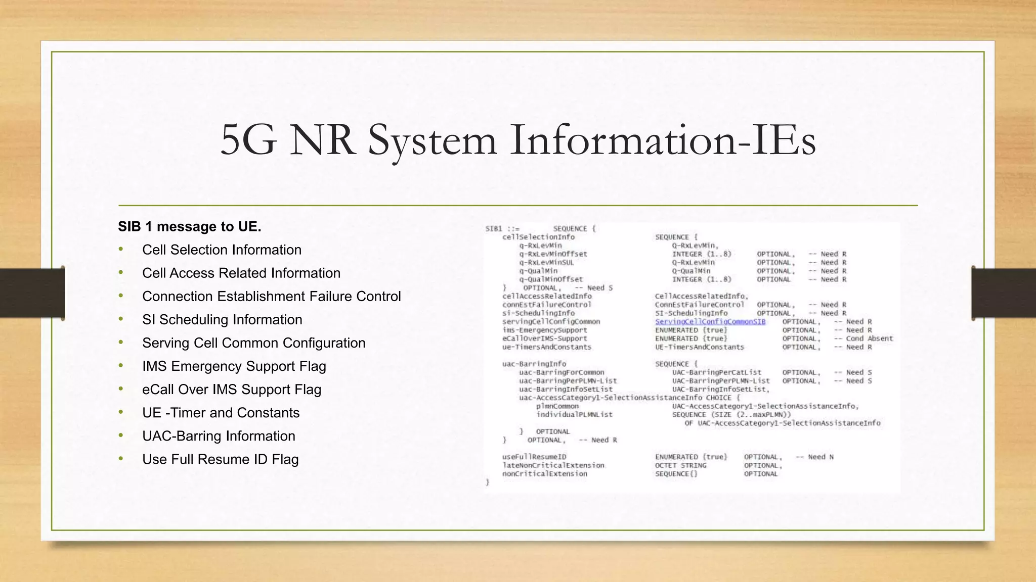 5G NR System Information | PPTX