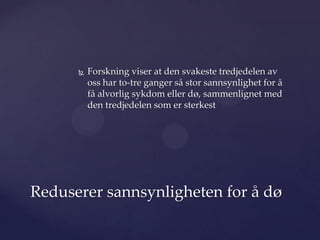 5 gode grunner til å trene styrke | PPTX