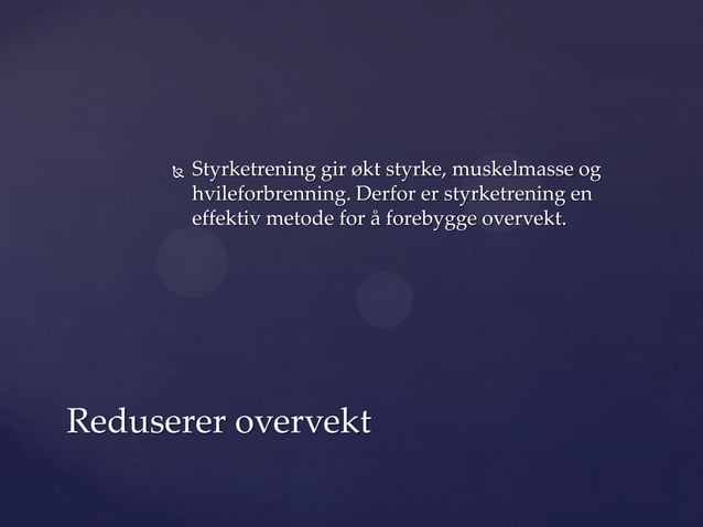 5 gode grunner til å trene styrke | PPTX