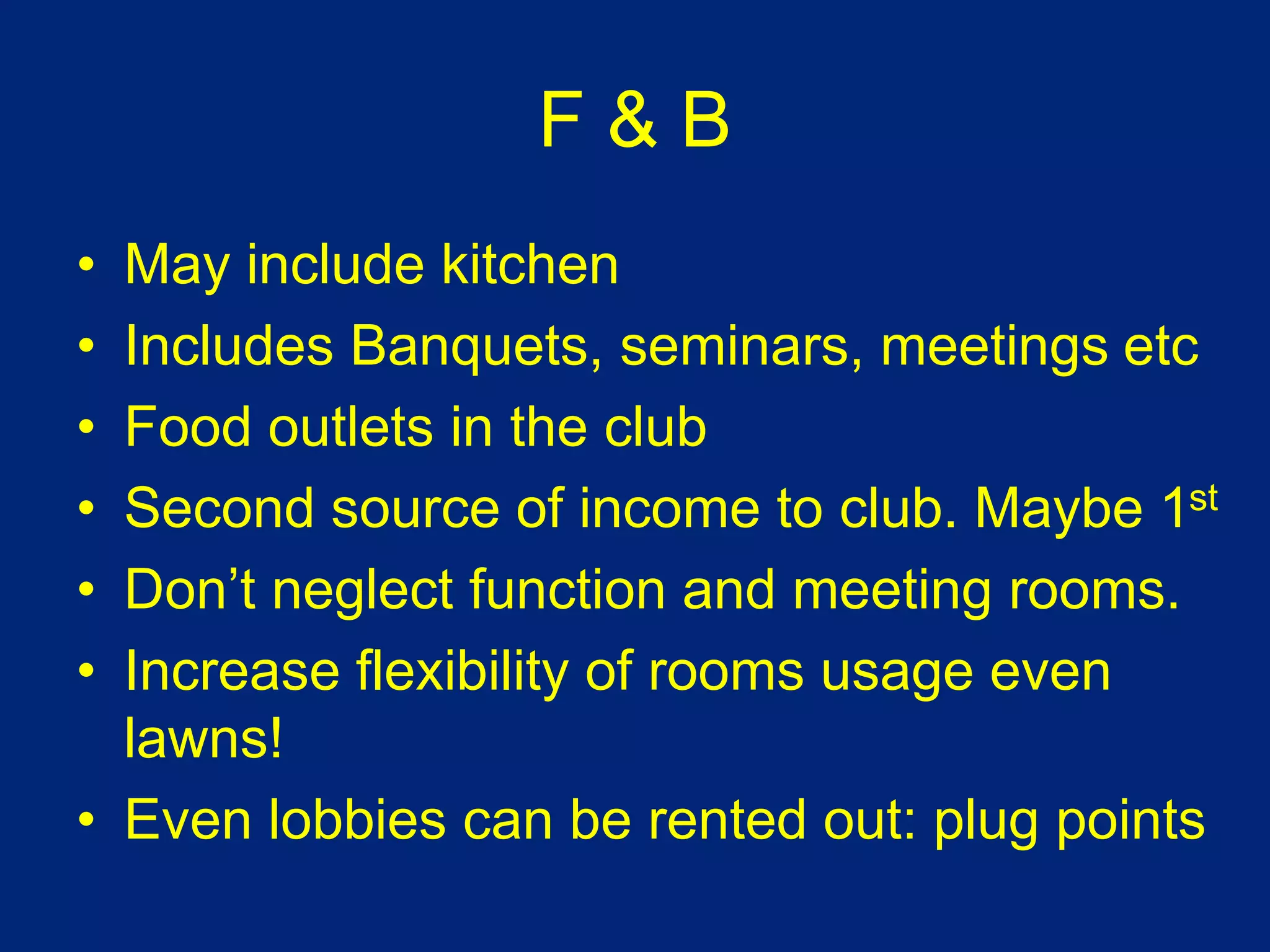 Golf club operations | PPTX