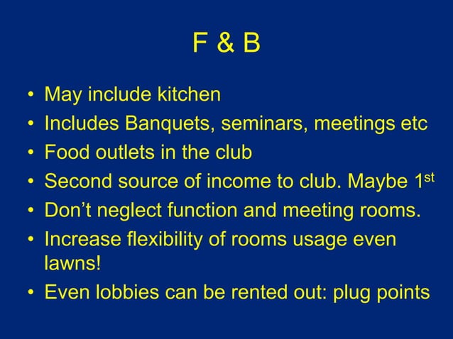 Golf club operations | PPTX