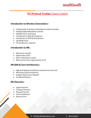 5G Protocol Testing_Course Content.pdf