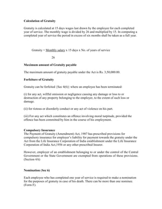 5 gratuity | PDF | Personal Taxes | Personal Finance