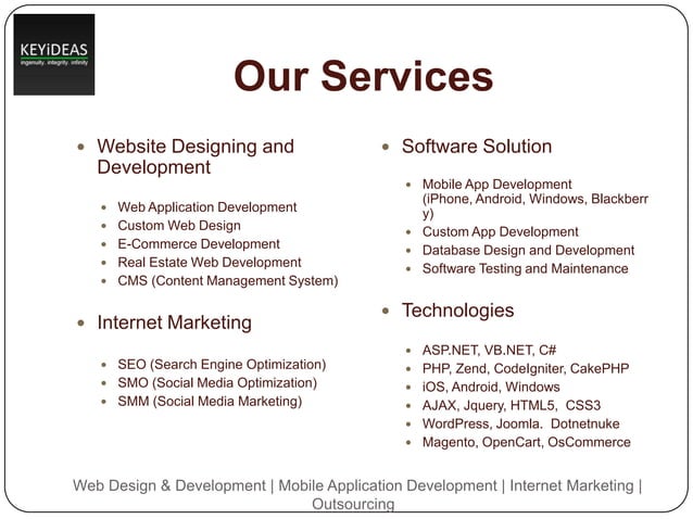 5 Great Interactive Websites | Keyideas Infotech | PPT