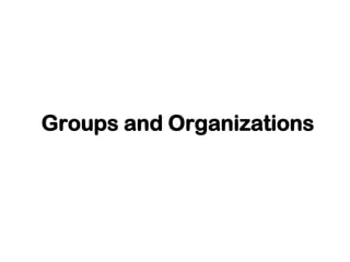 Groups and Organization | PDF