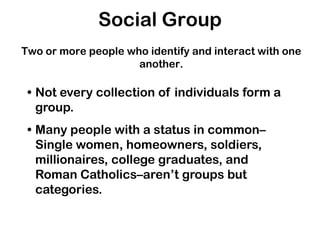 Groups and Organization | PDF