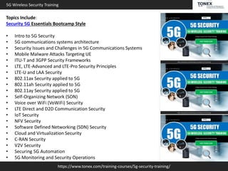5G Wireless Security Training : Tonex Training | PPTX