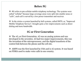 5 G Mobile Technology PPT by N Krishna Chandu | PPT