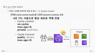 성능 최대화를 위한 CloudFront 설정 Best Practice | PPT | Free Download