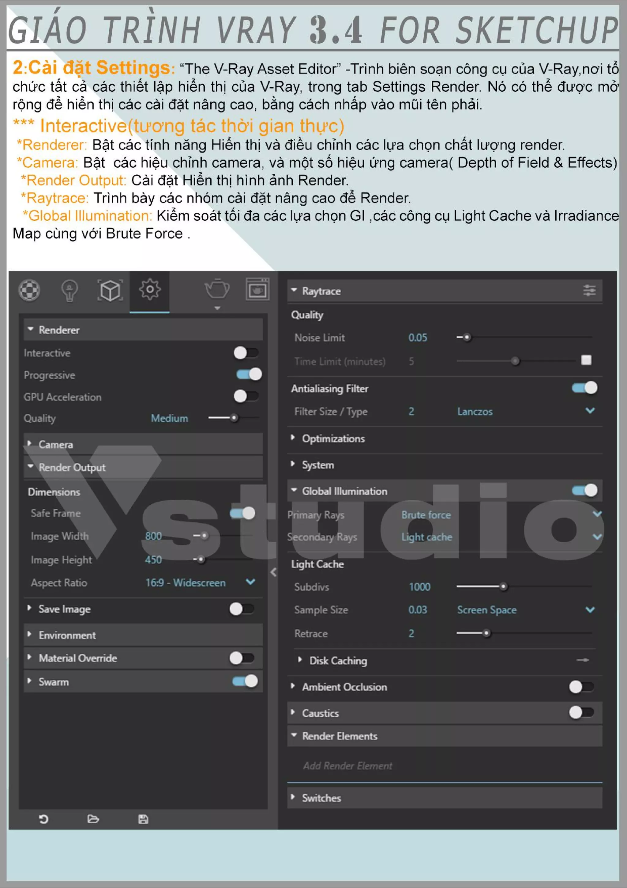 5 gt vray 3.4 for sketchup-tailieukientruc.net