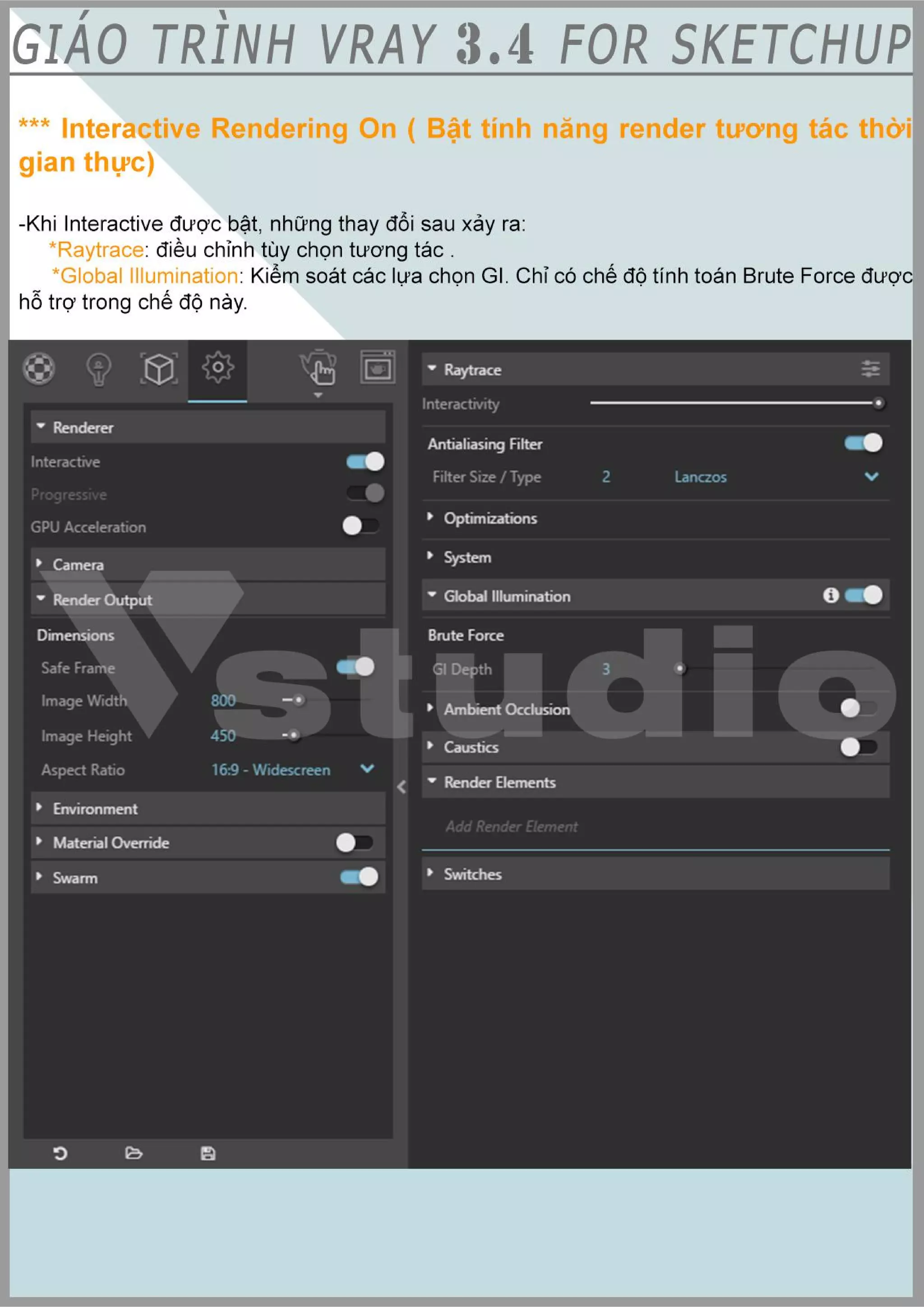 5 gt vray 3.4 for sketchup-tailieukientruc.net