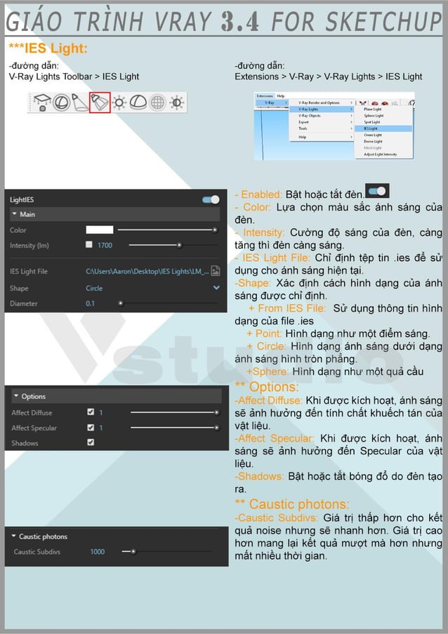 5 gt vray 3.4 for sketchup-tailieukientruc.net